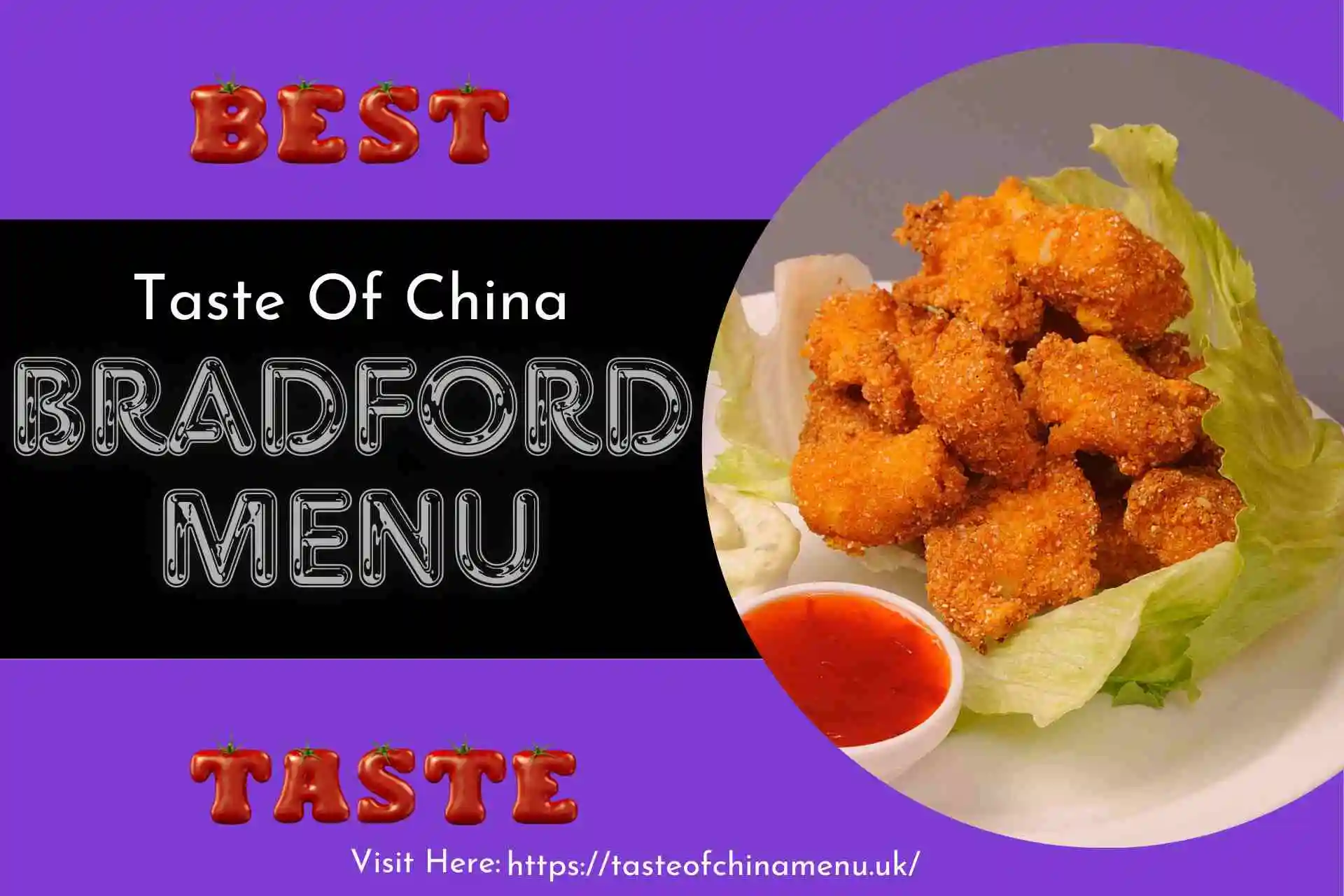 our latest taste of china bradford menu 2026